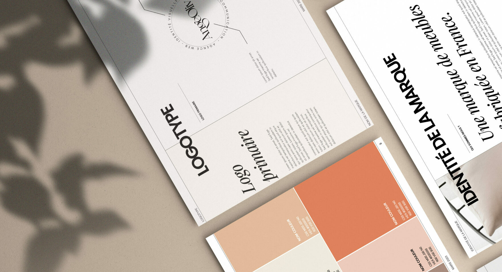 Création d’identité visuelle - Angélique Damour | Design Studio